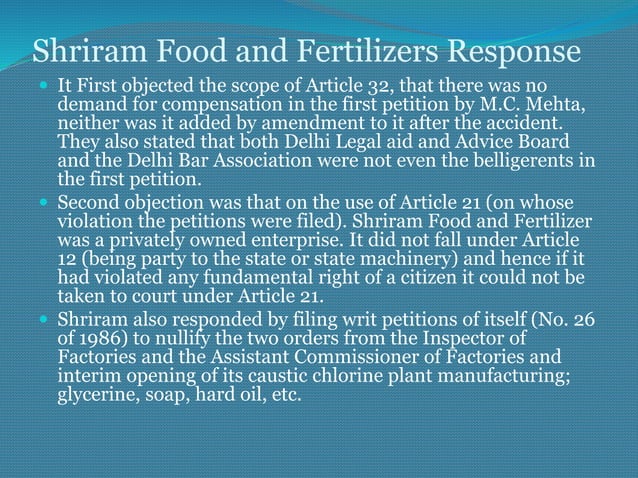 Shriram Gas Leak Case.pptx | Law