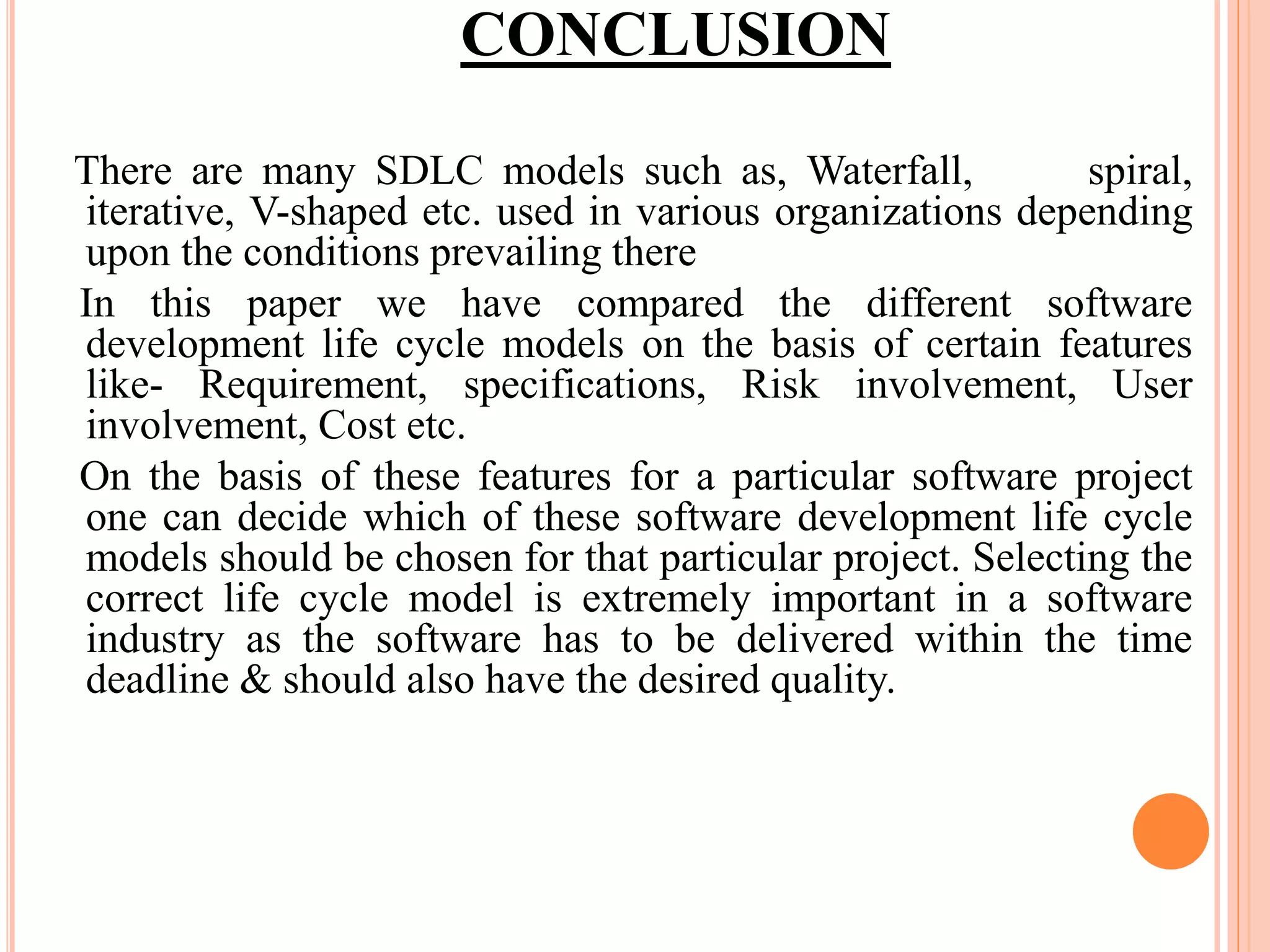 SDLC Models | PPTX