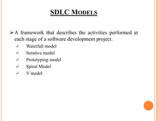 SDLC Models | PPTX