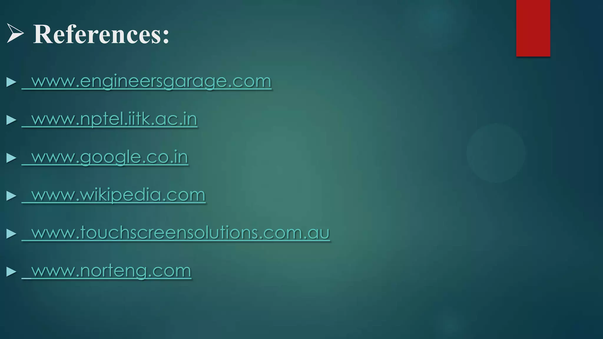 touch screen technology presentation | PPTX