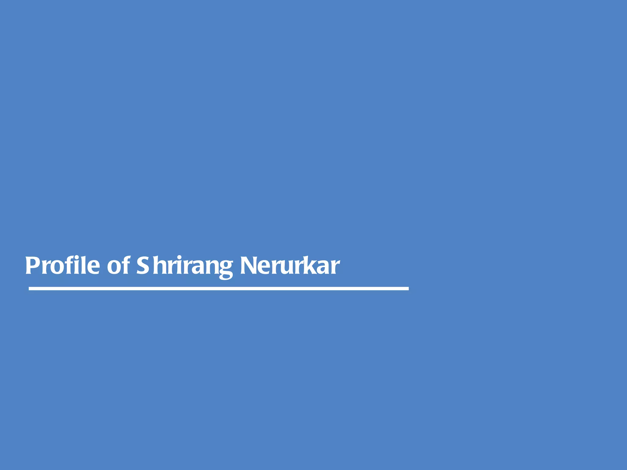 Shrirang Lawson Profile | PPT