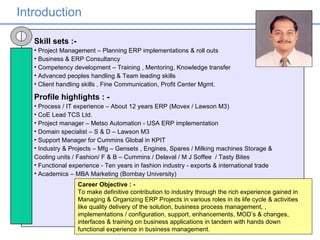 Shrirang Lawson Profile | PPT