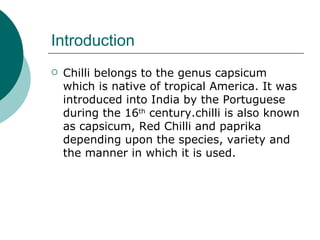 Indian Red Spice (Chilli) | PPT