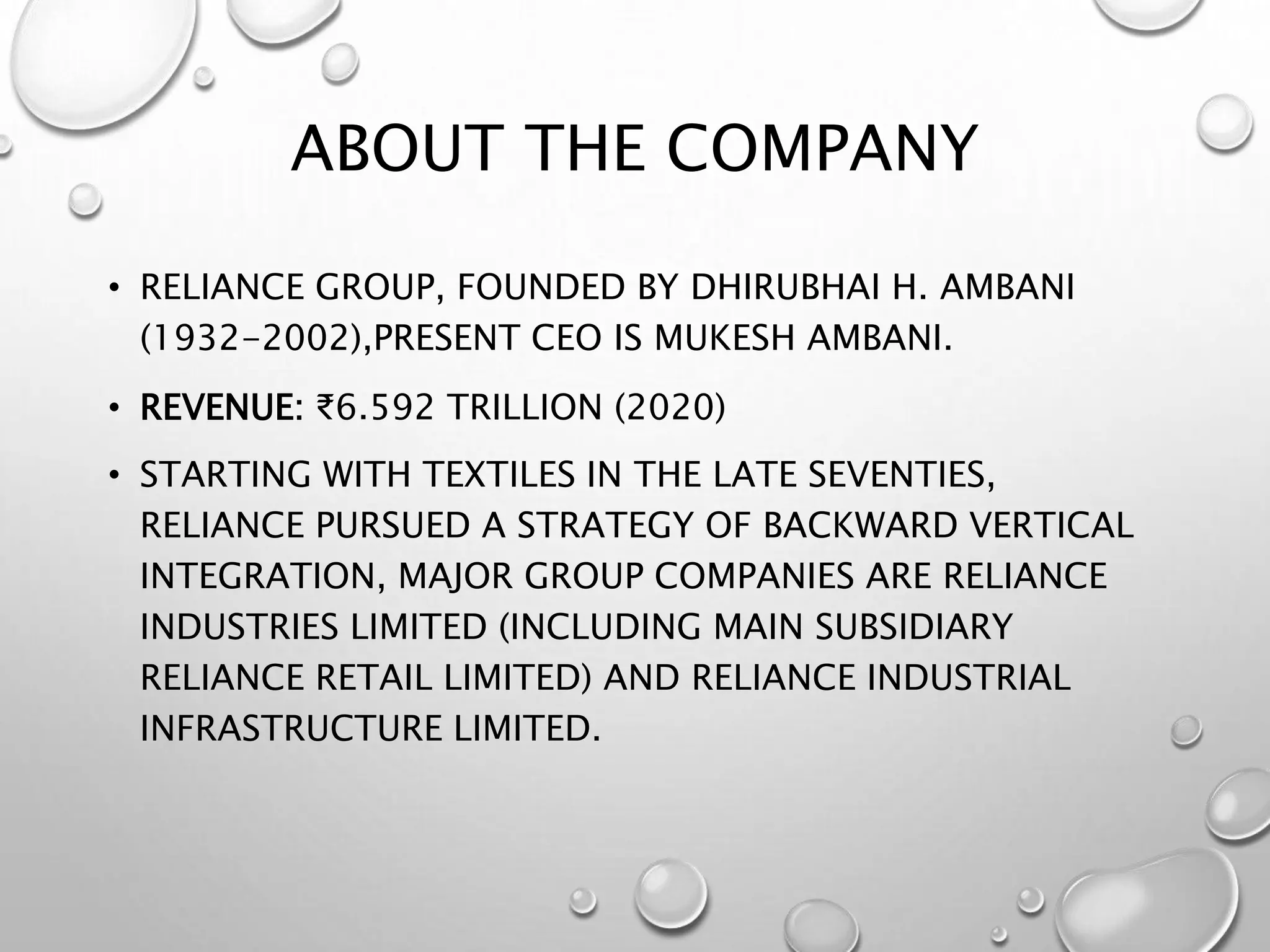 RELIANCE HR POLICIES | PPTX