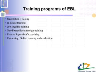 An analysis of strategic HRM Practices of EBL | PPT