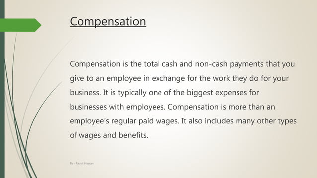 Compensation Management Practices and Policies Presentation | PPTX