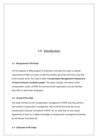 Compensation Management Practices and Policies Assignment / Report | DOCX