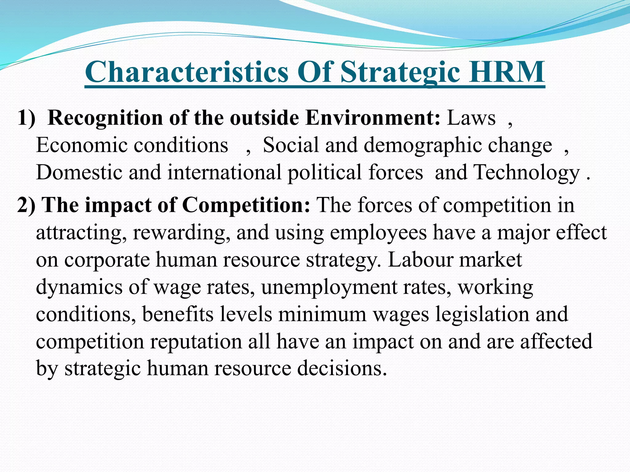 STRATEGIC HUMAN RESOURCE MANAGEMENT | PPTX