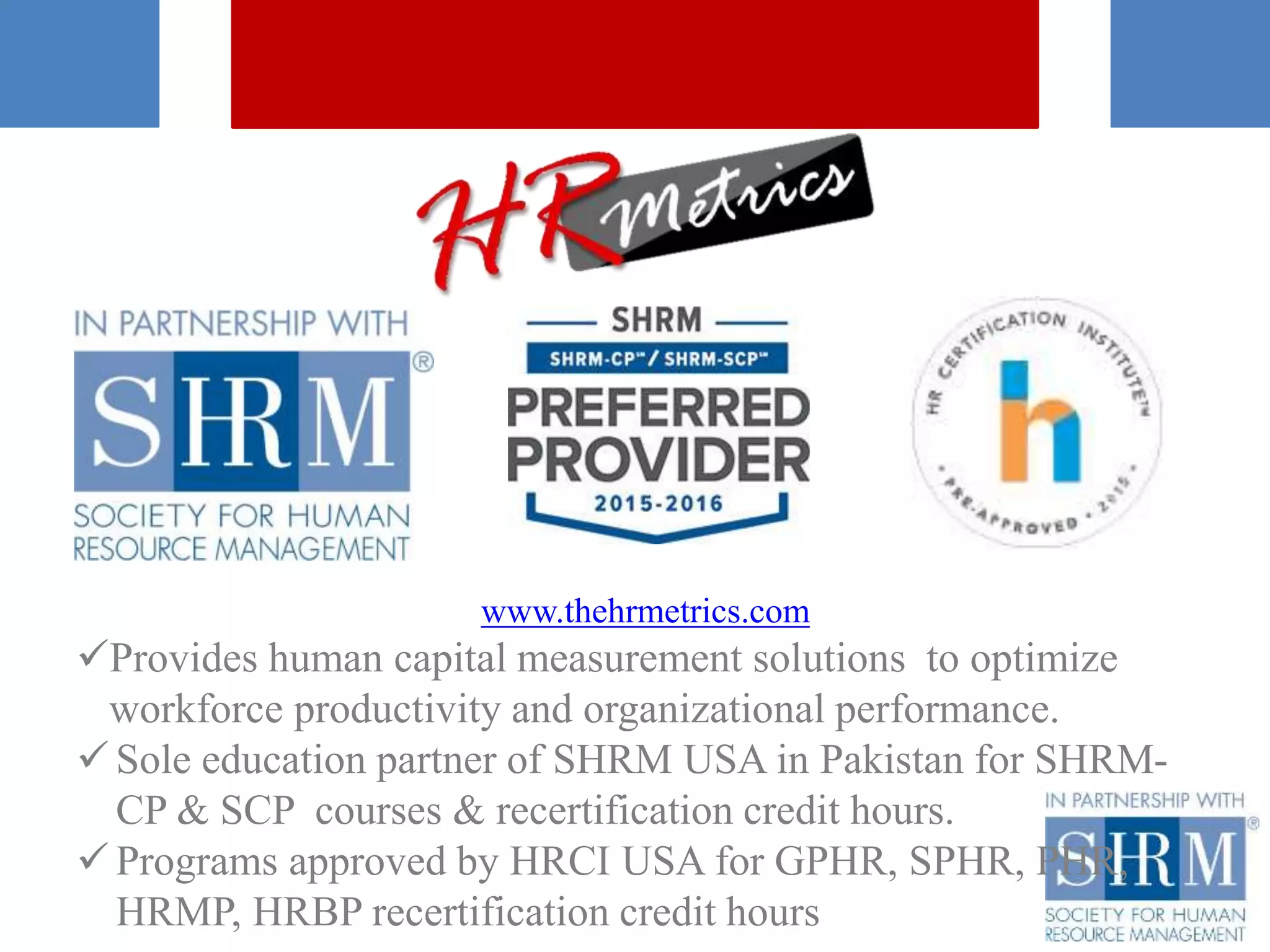 SHRM-CP and SHRM-SCP Certifications: A New Global Standard in HR ...