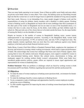 Challenges faced by women in banking sector | PDF
