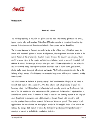 Strategic human resource management at COCA COLA BEVERAGES PAKISTAN ...