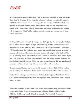 Strategic human resource management at COCA COLA BEVERAGES PAKISTAN ...