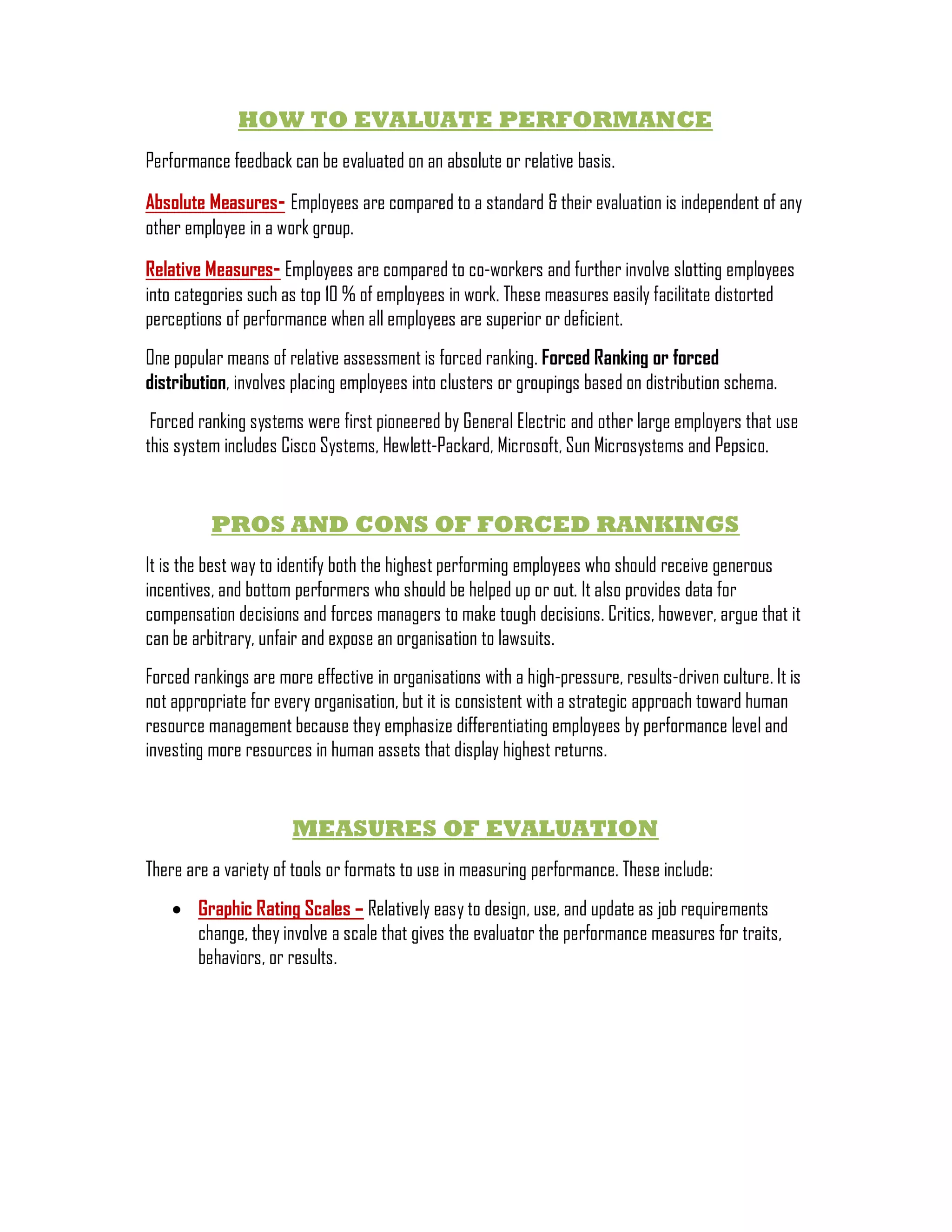 Performance Management and Feedback - SHRM | PDF