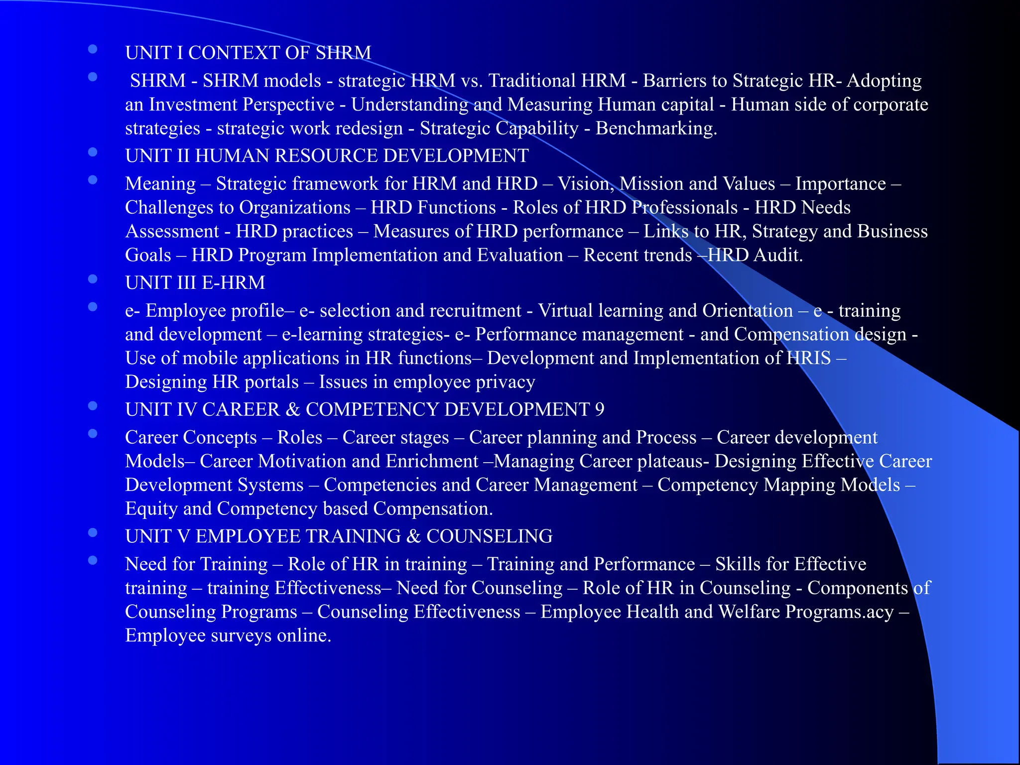 Strategic Human resources management Unit-1.pptx