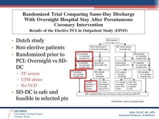 Shroff A - AIMRADIAL 2014 - Same-day discharge | PPT