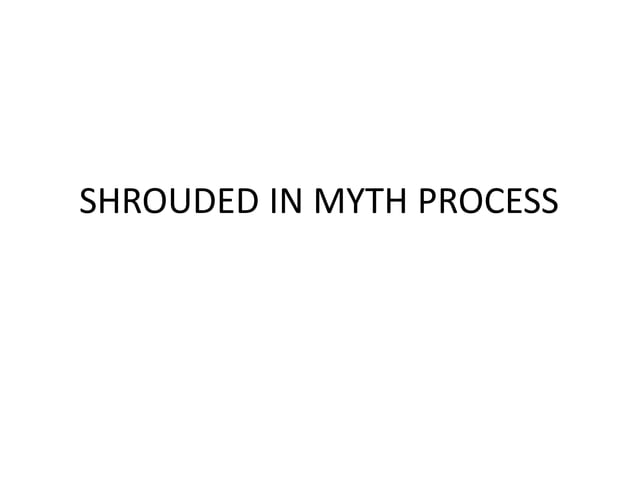 Shrouded in myth process | PPT