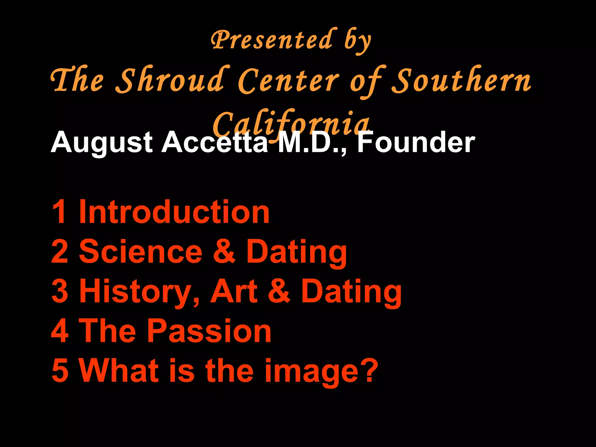 Shroud of Turin - Shroud Center of Southern California | PPT