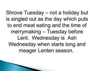 Shrove tuesday | PPT