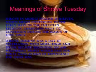 Shrove tuesday ben 6 g | PPT | Desserts and Baking | Food & Drink
