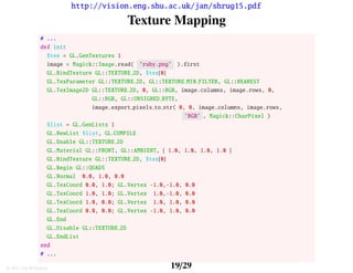 Play Squash with Ruby, OpenGL, and a Wiimote - ShRUG Feb 2011 | PPT