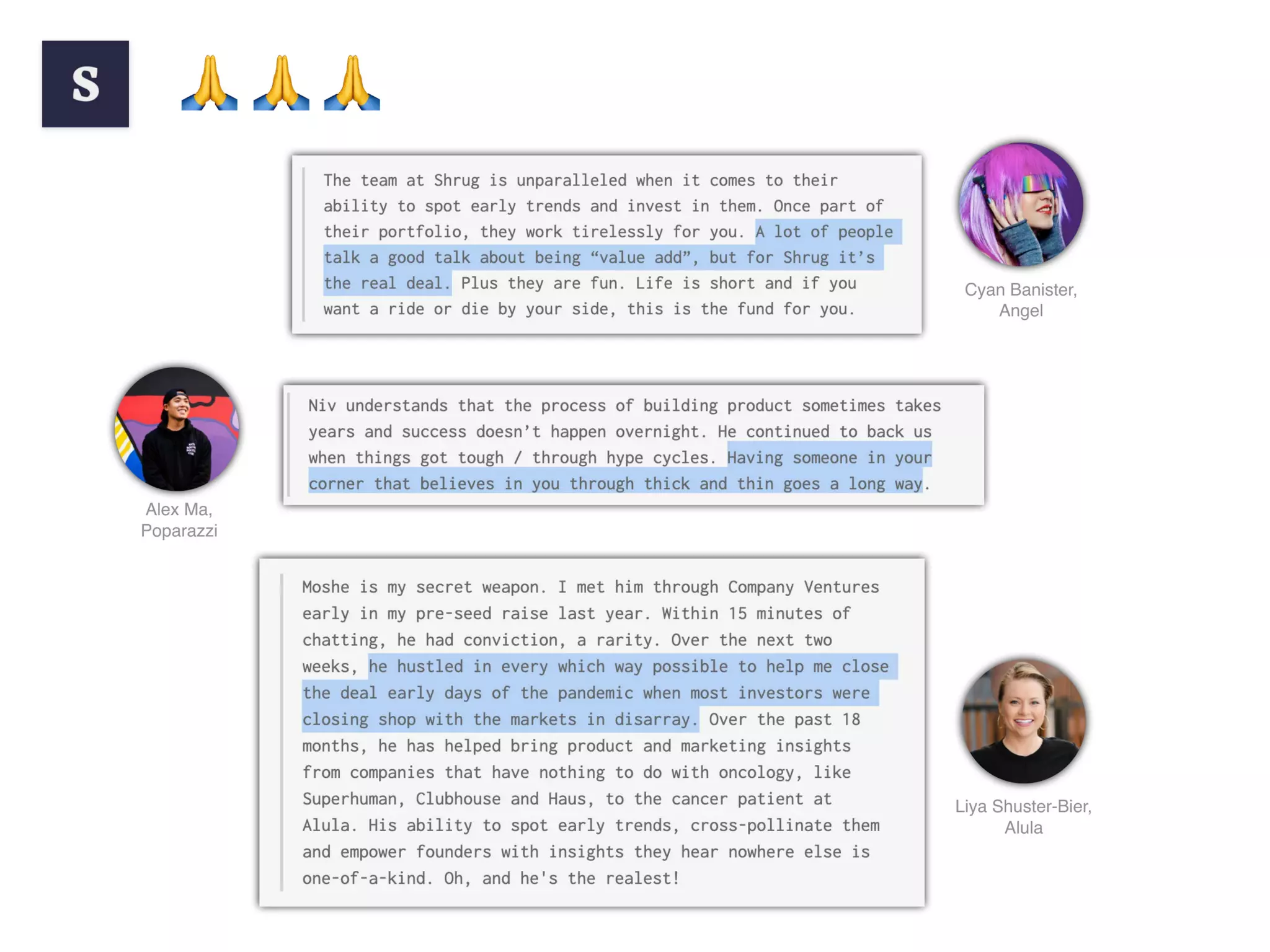 Shrug Capital IV - VC Pitch Deck Examples | PDF