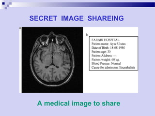 Image secret sharing using Shamir's scheme with Steganography | PPT