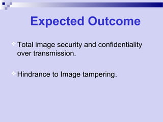 Image secret sharing using Shamir's scheme with Steganography | PPT
