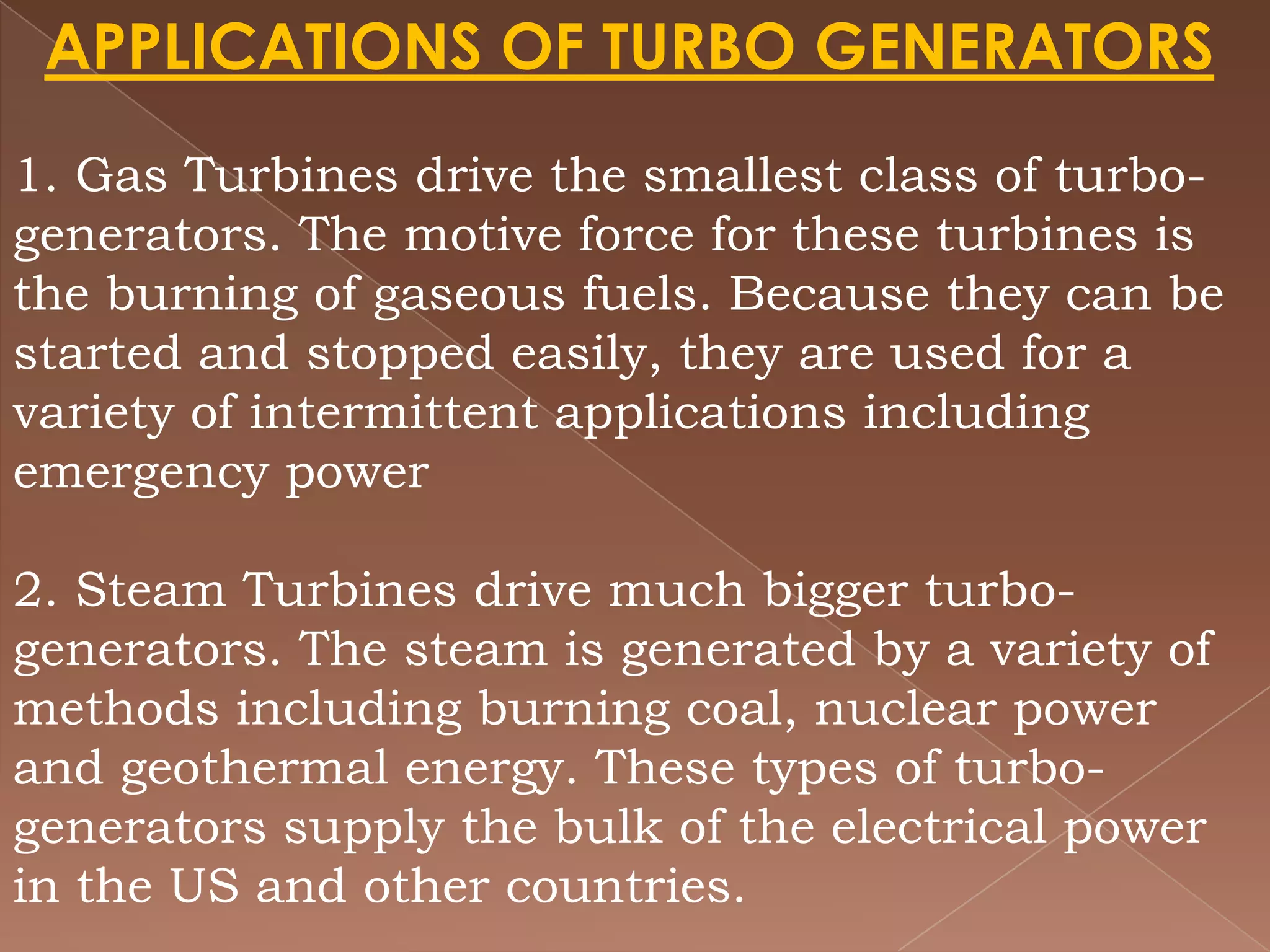 Manufacturing of Turbo Generators in BHEL | PPTX | Green Vehicles ...