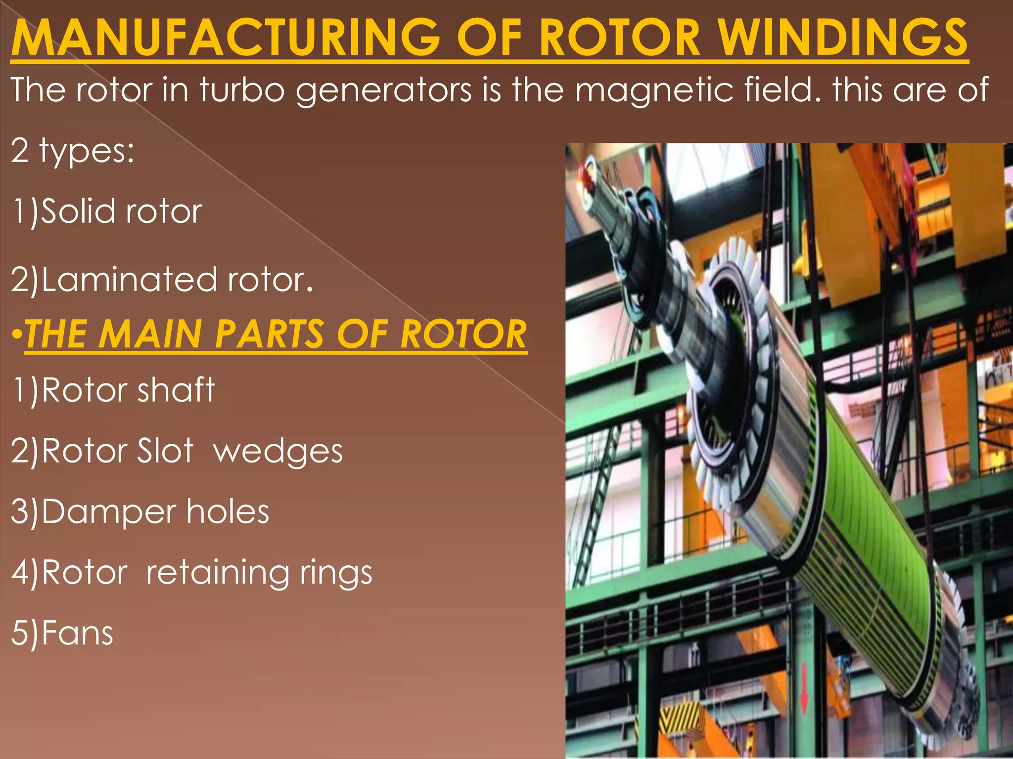 Manufacturing of Turbo Generators in BHEL | PPTX