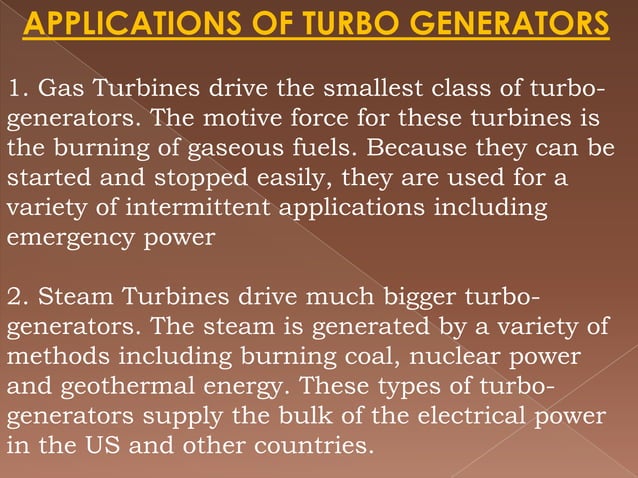 Manufacturing of Turbo Generators in BHEL | PPTX | Green Vehicles ...