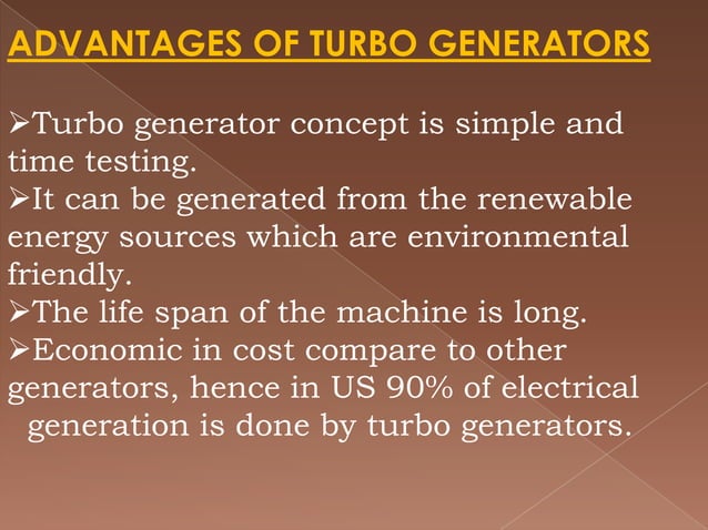 Manufacturing of Turbo Generators in BHEL | PPTX | Green Vehicles ...