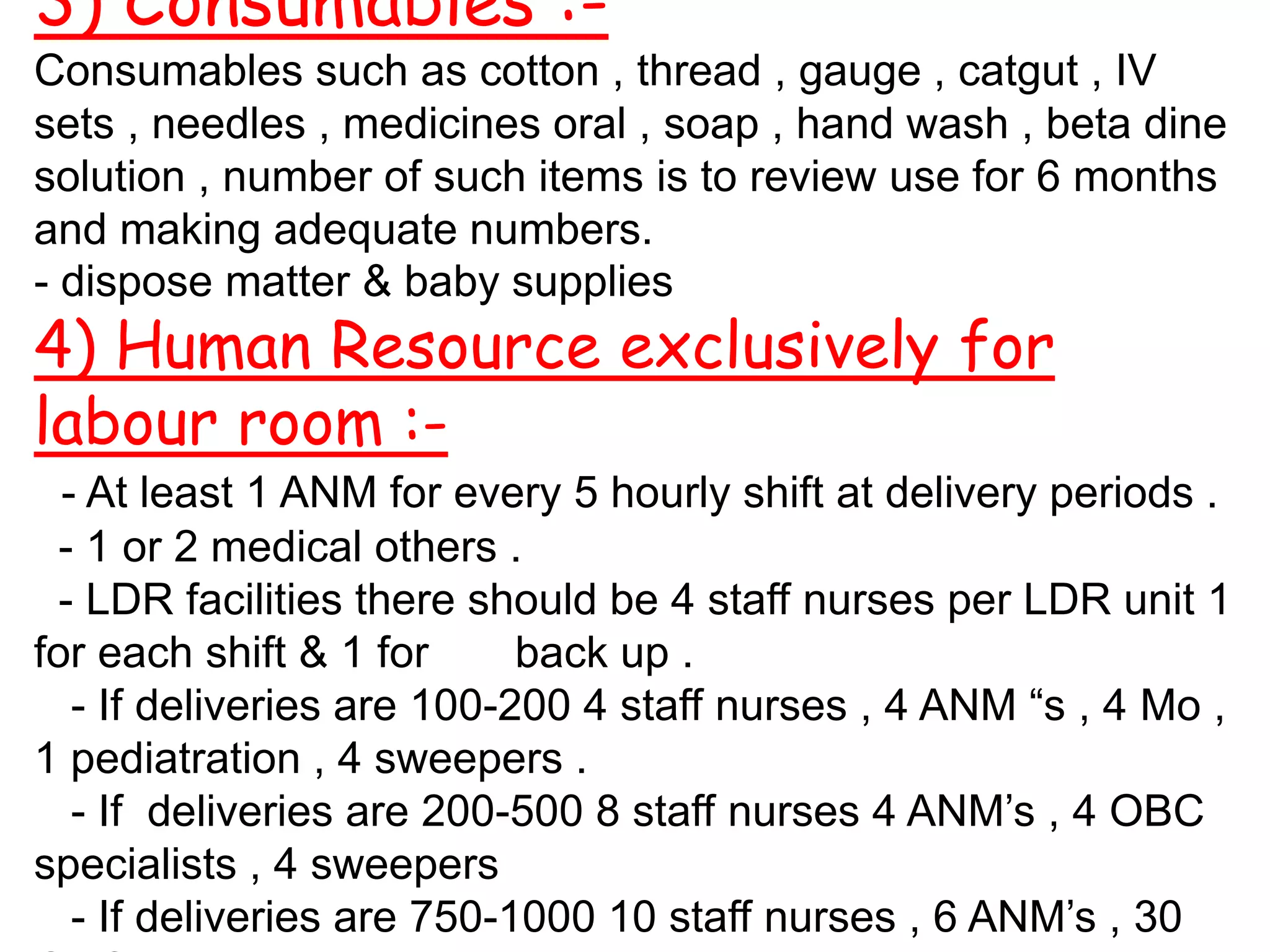 Organization of Labour Room | PPTX