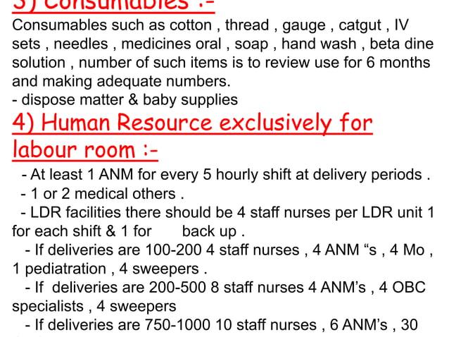 Organization of Labour Room | PPTX