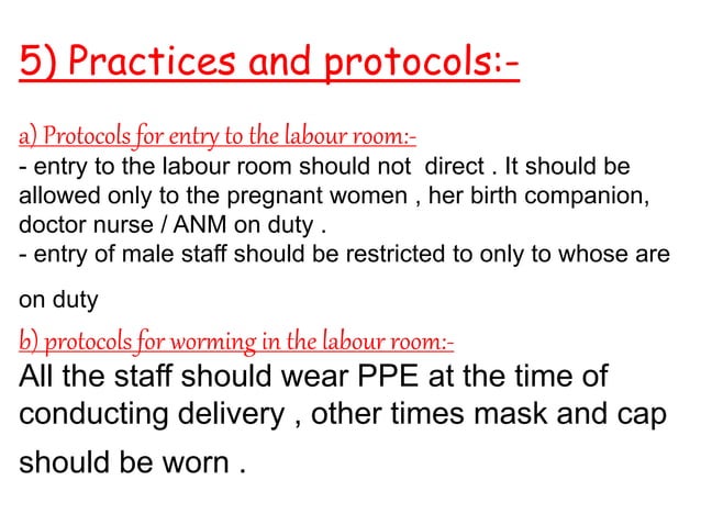 Organization of Labour Room | PPTX