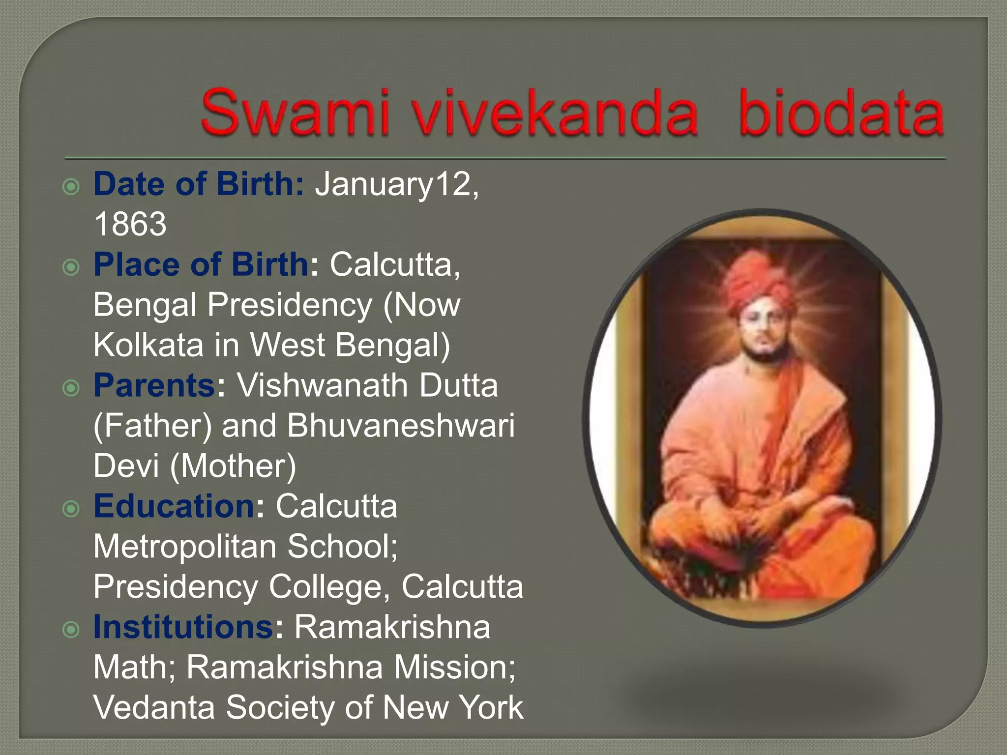 swami vivekananda | PPT