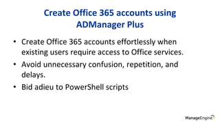 Overcoming the challenges of Office 365 user management in hybrid environments | PPT