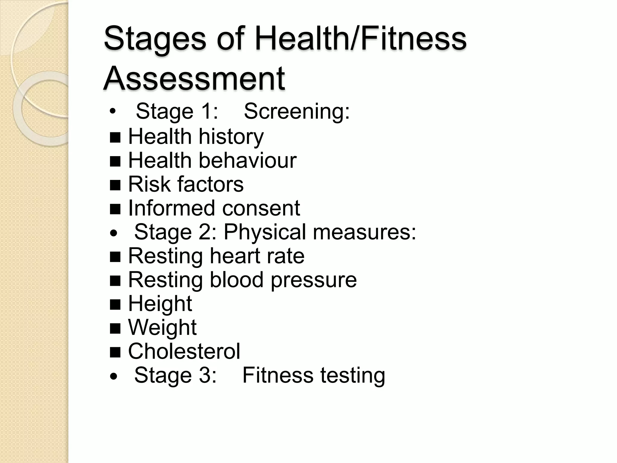 physical fitness assessment | PPTX