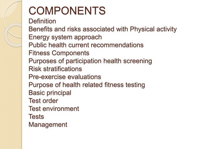 physical fitness assessment | PPTX