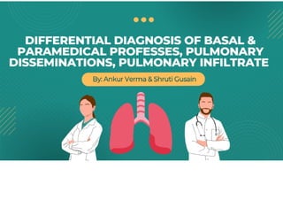 DIFFERENTIAL DIAGNOSIS OF BASAL & PARAMEDICAL PROFESSES, PULMONARY ...