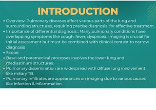 DIFFERENTIAL DIAGNOSIS OF BASAL & PARAMEDICAL PROFESSES, PULMONARY ...
