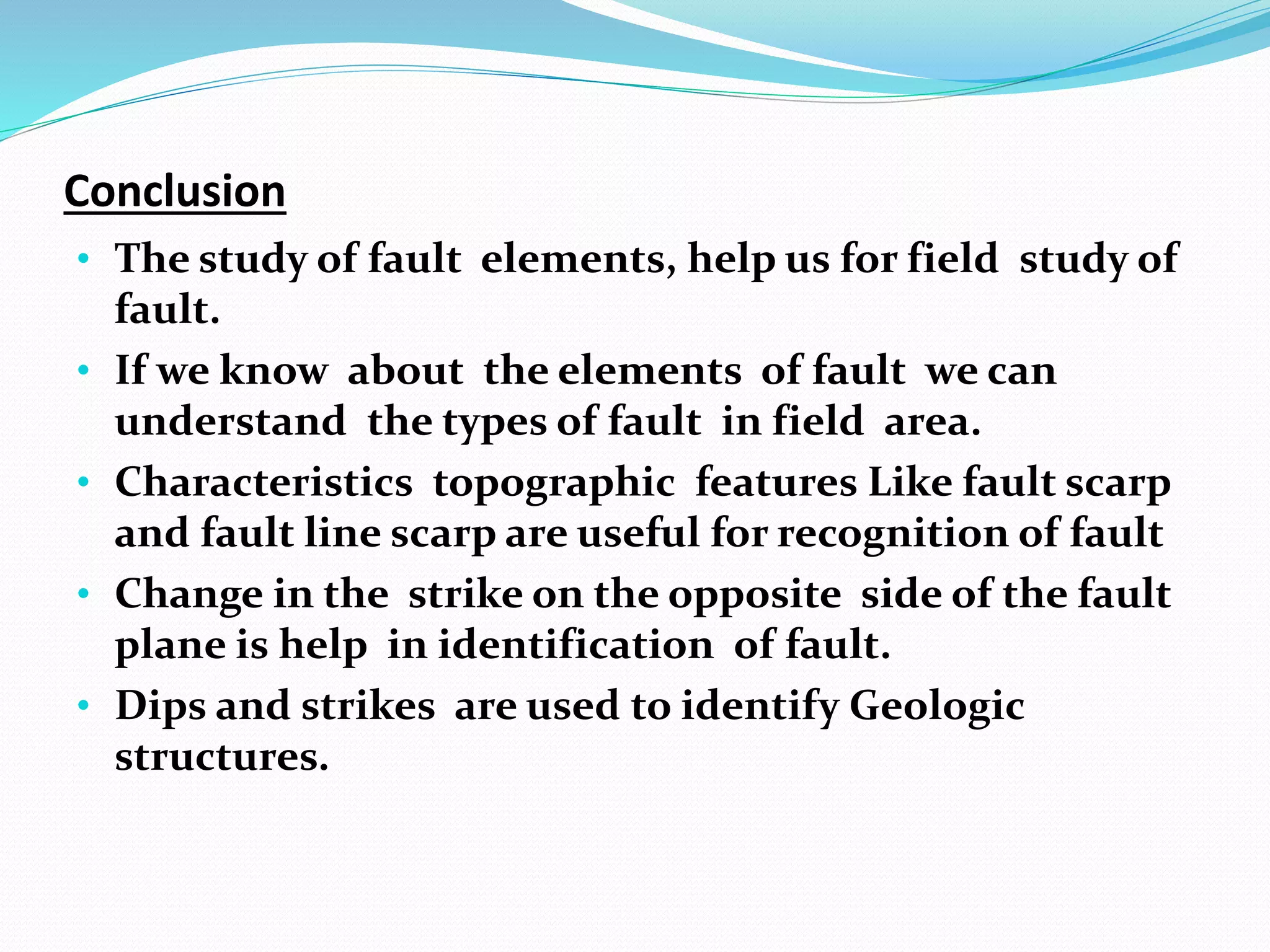 Elements of fault | PPTX