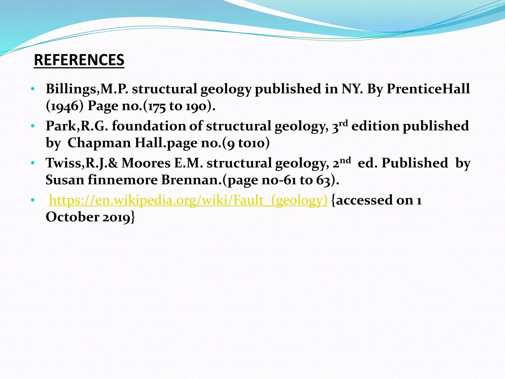 Elements of fault | PPTX
