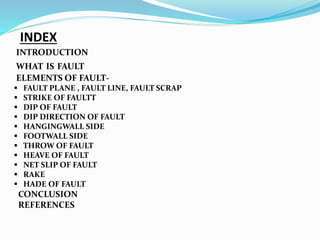 Elements of fault | PPTX