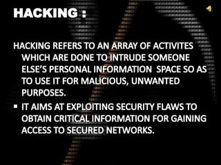 Shruti sanjana ppd hacker | PPTX | Technology & Computing