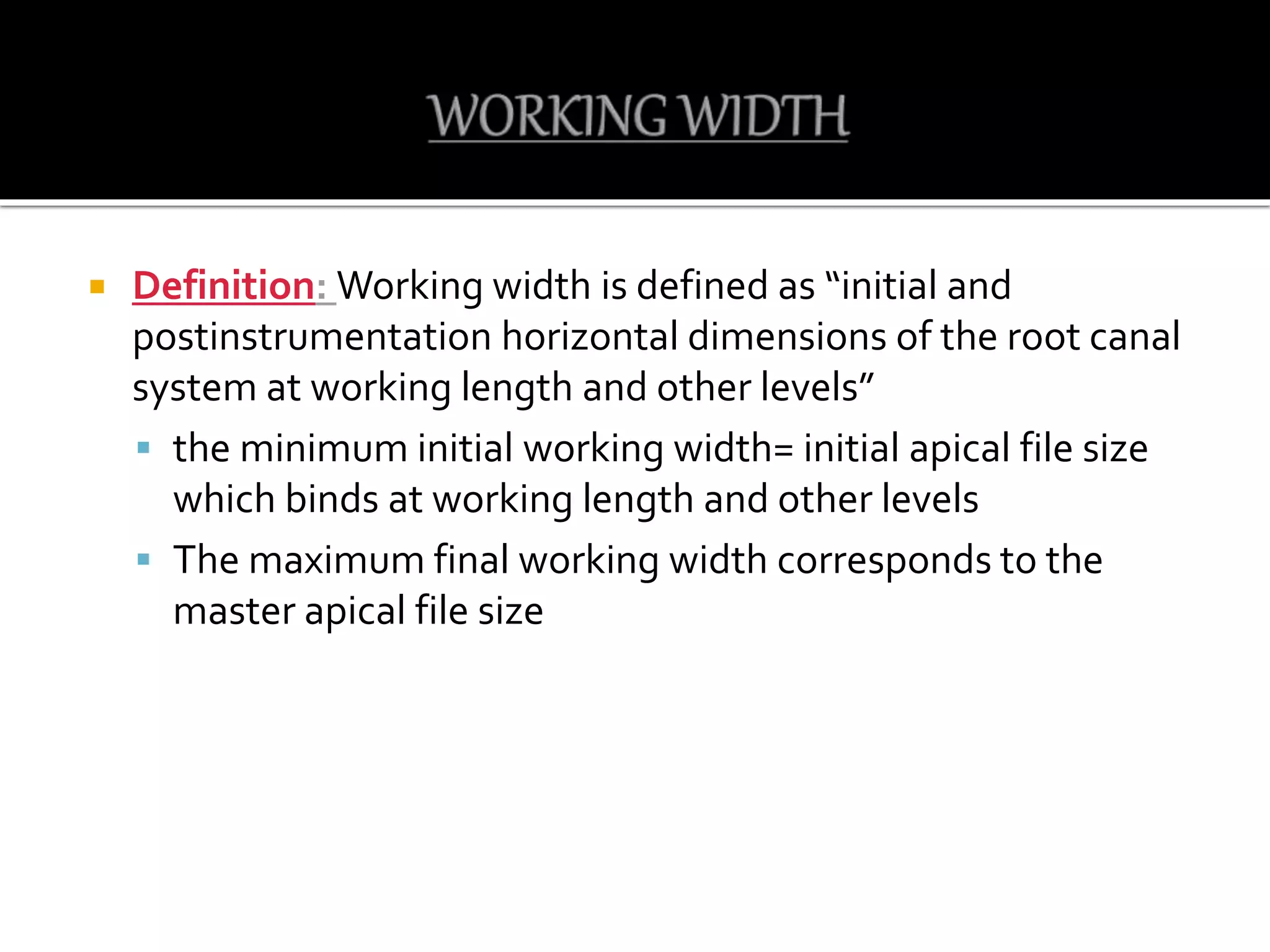working length | PPTX