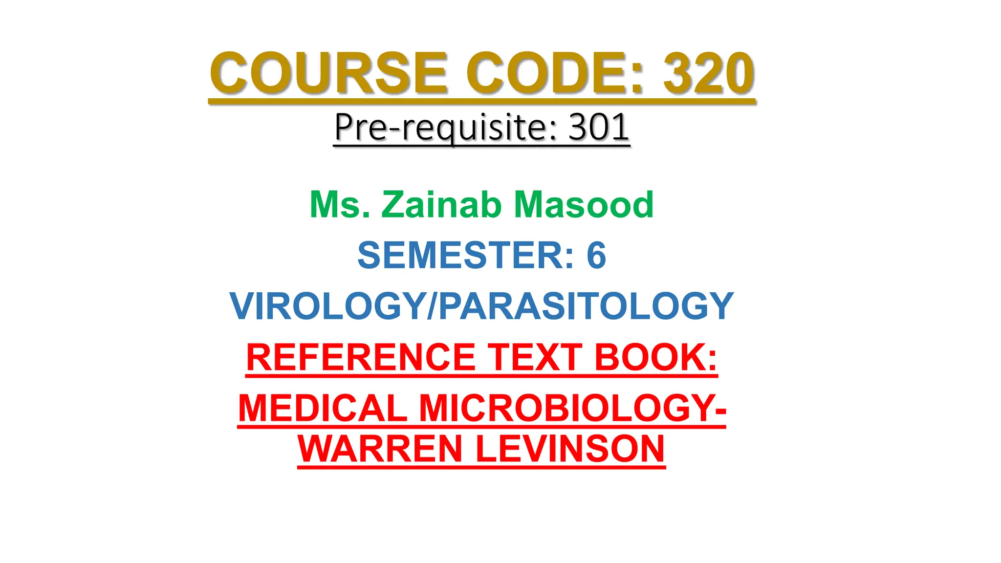 SHS. 320.Lec-11. (2).pptx Virology & parasitology | PPT
