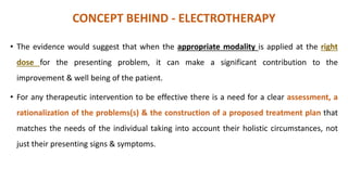 LECTURE 1 2.pptx physical agents and electrotherapy | PPTX