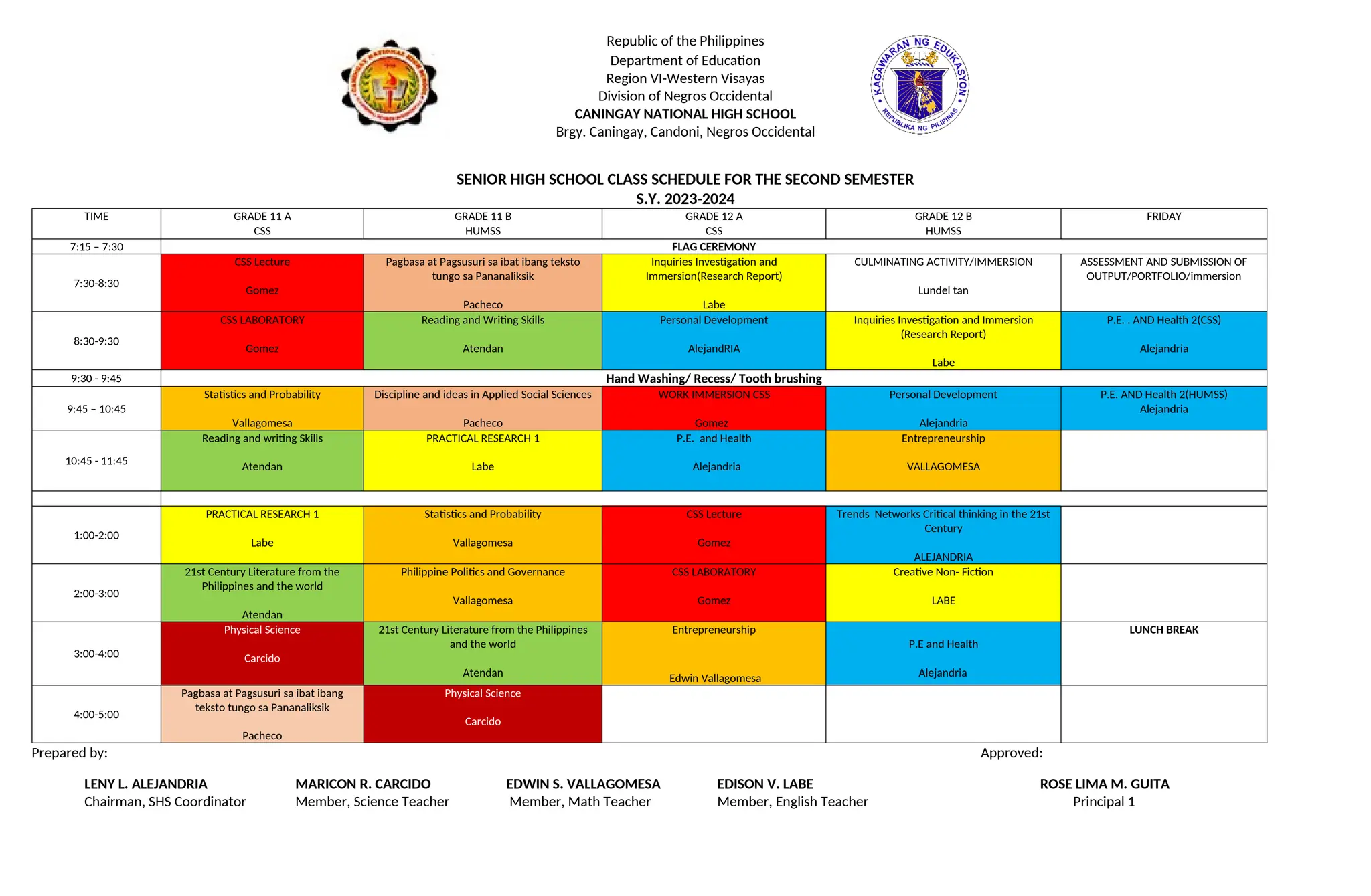 Senior High -CLASS-Schedules 2024-25.docx