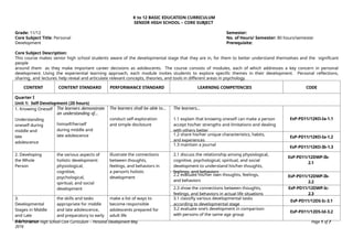 SHS-Core_Personal-Development-CG.powerpoint | PPTX