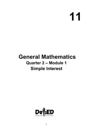 mathematics grade 11. general mathematic | PDF